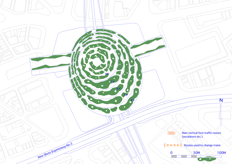 Shibuya Common｜Future A and Future B｜Roof plan